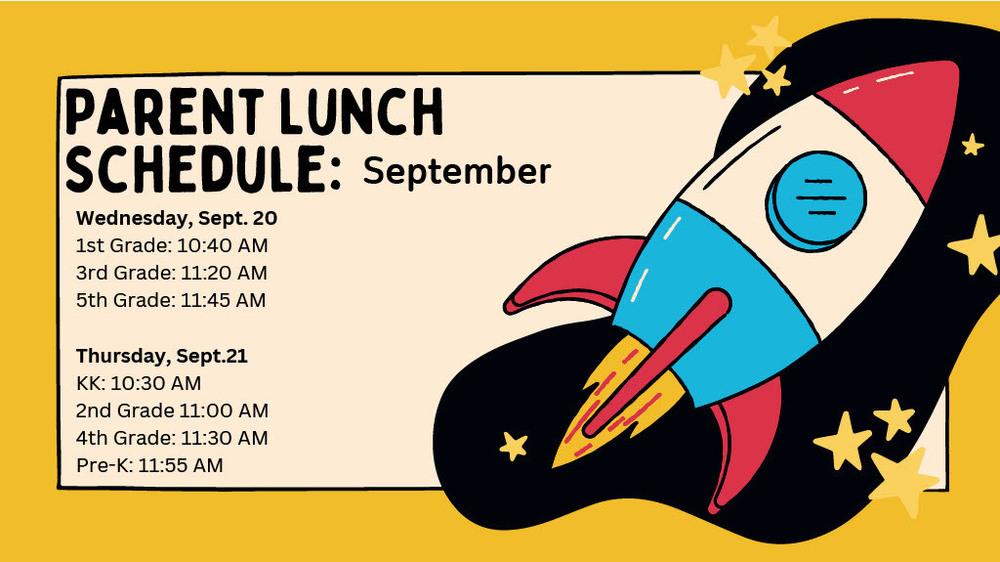 Parent Lunch for September | Martha Smith Elementary School