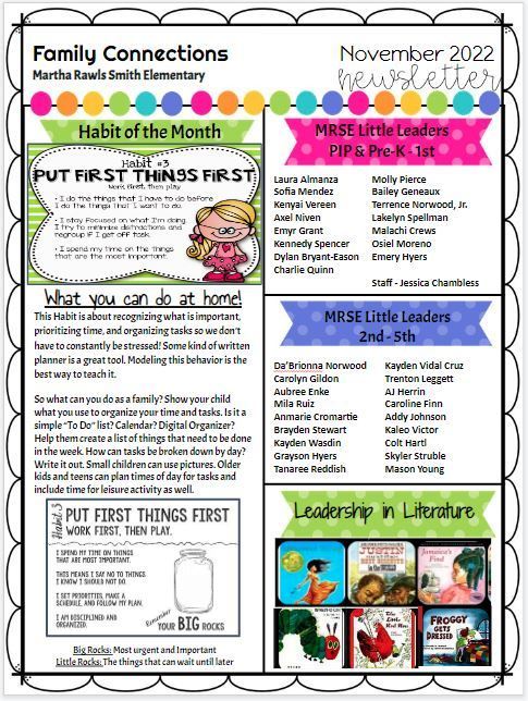 Family Connection | Martha Smith Elementary School